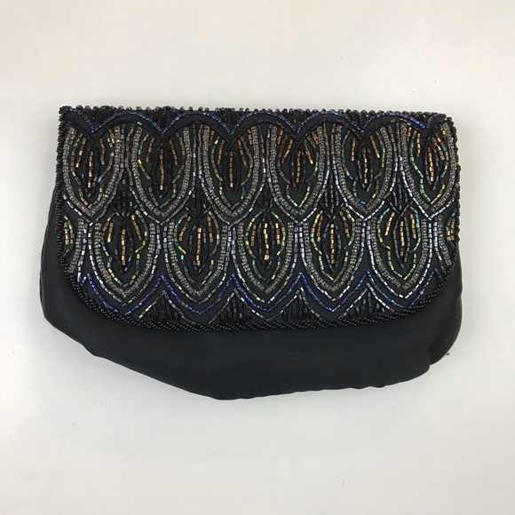 Genie | Bags | Beaded Satin Purseclutchbag Prom Gala Party | Poshmark